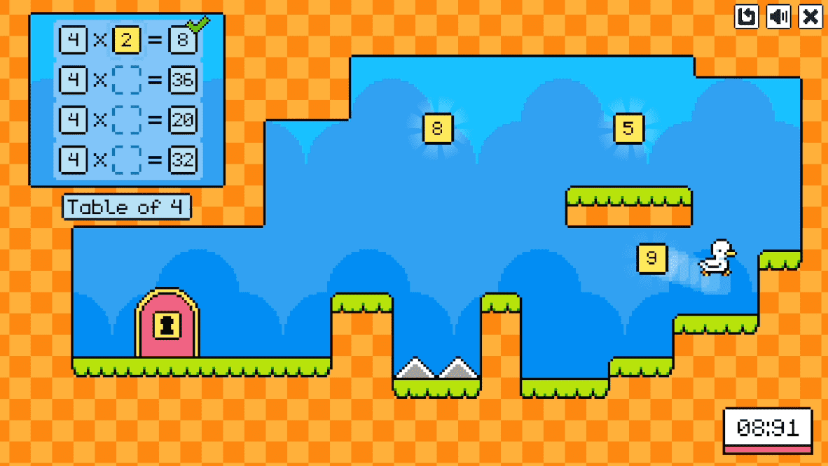 Times Tables Duck - Play it Online at Coolmath Games