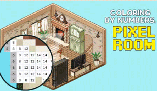 Color by Numbers: Pixel Rooms | coolmathgames.com