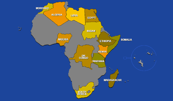 Map Game Of Africa Lizard Point: Africa: Country Capitals Quiz Unknown